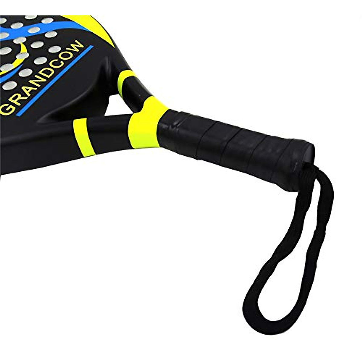 Padel Tennis Racket Racquet Carbon Fiber Power Lite Pop EVA Foam POP Tennis Paddle Paddleball Racket Racquets (2Pcs Black)