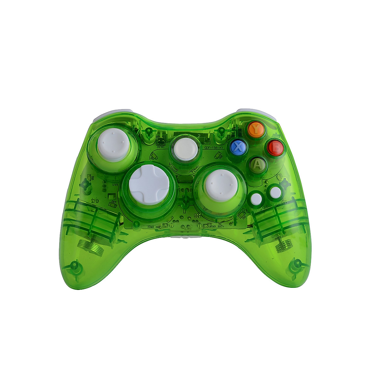 Wireless Game Controller Compatible with Xbox 360 Console Slim and PC Windows 7/8/10 blue (Green)