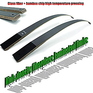 Black Hunter Archery Recurve Bow 60" Right Hand Hunting Takedown Bow Set 20-60 lbs Adults Archery Suitable for Practice Competition