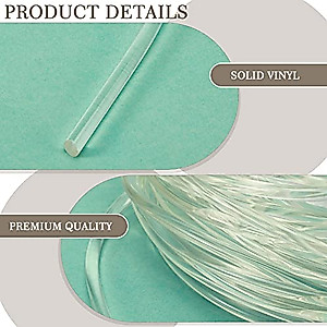 Vinyl Sling Chair Spline 1/4" Outdoor Patio Chair Spline Long Solid Replacement Awning Cord Replacement Fabric Sling Chair Spline Replacement for Outdoor Patio Lawn Garden Pool Furniture(25 ft)