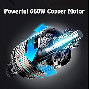 ROVSUN 7.5 Quart Stand Mixer, 660W 6-Speed Electric Tilt-Head Kitchen Food Mixer with Stainless Steel Bowl, Dough Hook, Beater, Whisk (Black)