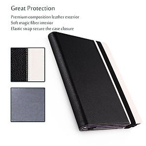 ProCase Surface Pro 7 / Pro 6 / Pro 2017 / Pro 4 / Pro LTE/Pro 3 Case - Folio Cover Case for Microsoft Surface Pro 6 / Pro 2017 / Pro 4 / Pro LTE/Pro 3, Compatible with Type Cover Keyboard –Black