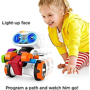 Fisher-Price Preschool Stem Learning Toy Code ‘N Learn Kinderbot Electronic Robot With Lights & Games For Ages 3+ Years