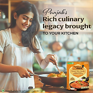 Kitchens of India Punjabi Tikka Masala, Creamy Tomato Cooking Sauce, Easy to Use Sauce for Authentic Indian Food, Gluten-Free, 7.02 Ounces (Pack of 6)