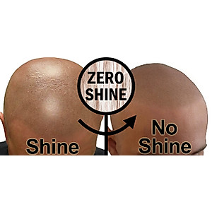 DermiMatch LLC Zero Shine 2.0 - Small - for scalp aftercare moisturizing mattifying effect for bald scalps or SMP Scalp Micropigmentation. Matte Scalp