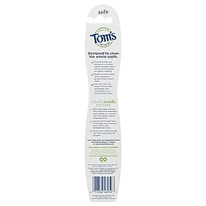 Tom's of Maine Whole Care Toothbrush, Soft, 4-Pack
