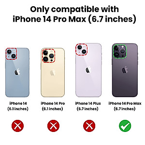 VEGO iPhone 14 Pro Max Case with Slide Camera Cover, Built-in 360 Rotate Ring Kickstand, Magnetic Protective Cover, Grey