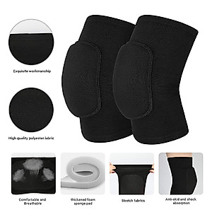 JMOKA Non-Slip Knee Brace Soft Knee Pads Breathable Knee Sleeve Knee Pads Volleyball Knee Pads Dance Knee Pads,Yoga Knee Pads Basketball Knee Pads Knee Guard Sports Knee Pads Knee Support (L)