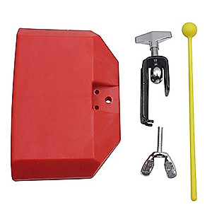 Cow Bell,5 inch ABS Plastic Cow Bell Noisemaker with Stick for Percussion Musical Instruments (Red) Percussion Supplies