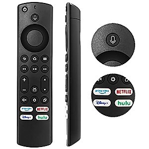 NS-RCFNA-21 Replace Voice Remote Control fit for Toshiba Fire TV, Insignia Fire TV, Fire TV Stick 4K, Fire TV Cube and Fire TV 2014/2015/2017 (Does NOT Replace Digital Keyboard Remote Control)