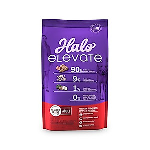HALO Elevate Dry Dog Food, Healthy Grains Red Meat Recipe, 3.5lb