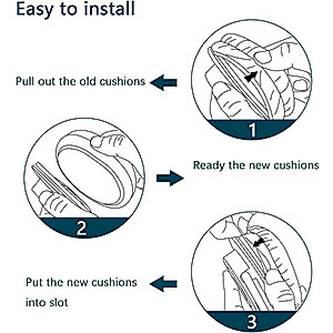 HD4.50BT Replacement Ear Pads Quite-Comfort Protein Leather, Earpads Cushions for Sennheiser HD4.50BT, HD4.50BTNC, HD4.40BT, HD450BT HD430 HD440 HD350BT HD400S HD458BT HD300 Headphones(White)