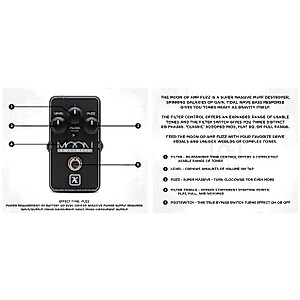 Keeley Electronics Moon Op Amp Fuzz Pedal, Black