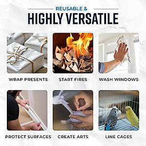 Packing Paper Sheets for Moving - 10lb - 320 Sheets of Newsprint Paper - Must Have in Your Moving Supplies - 27" x 17" - Made in USA