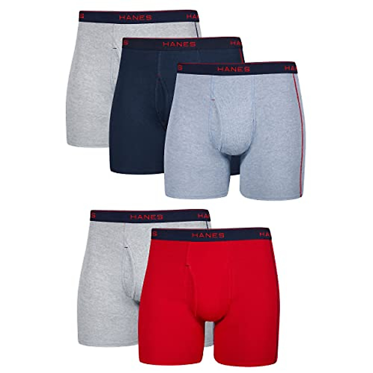 Hanes Men Hanes Boxer Briefs, Cool Dri Moisture-Wicking Underwear, Cotton No-Ride-up for Men, Multi-Packs Available