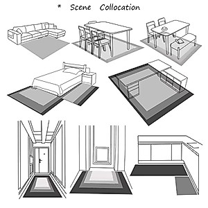 Soyalie Traditional Classic Rugs for Hallway Gold Green Indoor Door Mat Boho Chic Floral Area Rug Rectangular Floor Mats 2'x3'