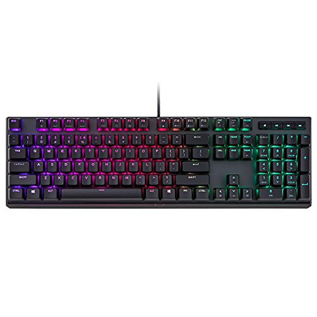 Cooler Master MK-750-GKCM1-US MasterKeys MK750 RGB LED Mechanical Gaming Keyboard, Cherry MX Brown, RGB LED, Full Size, Wrist Rest (Large)