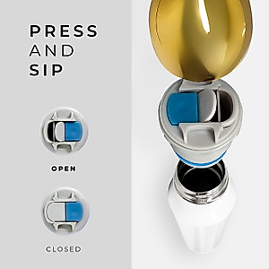 Hogg 32 oz Freedom Bullet Tumbler, 32oz Bottle with Spillproof Lid, Freedom USA Merchandise, Stainless Steel Insulated Travel Mug, America Patriotic Tumblers for Father's Day, Christmas, Birthday