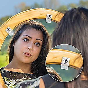 20 Pack Mirror Holder Clips Glass Retainer Clips Kit Mirror Hanging Kit Mirror Hanging Hardware with Screw and for Fixing Mirror Cabinet Door (Classic Style)