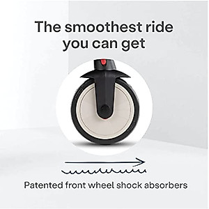 smarTrike STR5 6 in 1 Modular Foldable Toddler Stroller Tricycle Combination with 1 Hand Steering, Shock Absorbency, and 5 Point Harness, Gray Melange