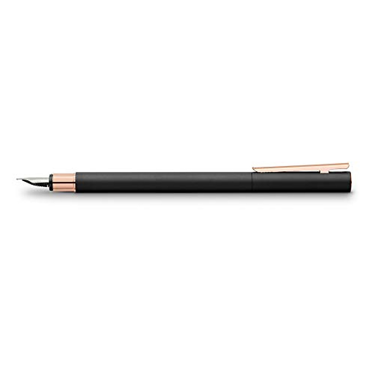Faber-Castell NEO Slim Fountain Pen Metal Black,Rose Gold Spring EF Rose-Gold