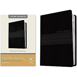 Santa Biblia NTV, Edición manual, letra gigante (SentiPiel, Negro, Letra Roja) (Spanish Edition)