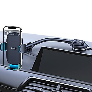 OQTIQ Windshield Phone Mount for Car [Gooseneck 13" Long Arm] Car Phone Holder Mount Dashboard Windshield Strong Suction Cup Cell Phone Holder Car Truck for iPhone 14 13 Pro Max All Mobile Phones