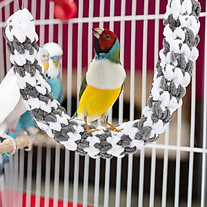 Totority Sugar Glider Climbing Rope Rat Toys for Pet Rats Bungee Rope Bird Toy Climbing Rat Toy Woven Hamster Toy Swing Glider Climbing Sugar Glider Toy Parrot Stand to Weave Cotton Rope