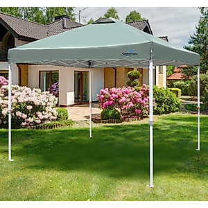 SUNNIMAX Canopy Tent, Outdoor 10x10 Pop-up Canopy,Patio Tents for Parties,Quick EZ Setup Canopies with Waterproof Roof, Roller Bag, 4 sandbags