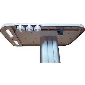 Mobile Trolley - Cart for Portable Ultrasounds 32" Tall with 3 Probe Holders.