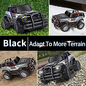 Bloolilies Remote Control Police Car, Remote Control Car for Boys 4-7, 1:20 Scale Rc Truck with LED Headlights Racing Car Toys Birthday Gifts for Kids Age 3 4 5 6 7 8+