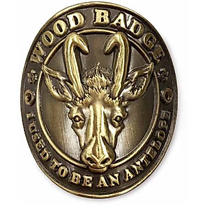 Wood Badge Antelope Hiking Stick Medallion