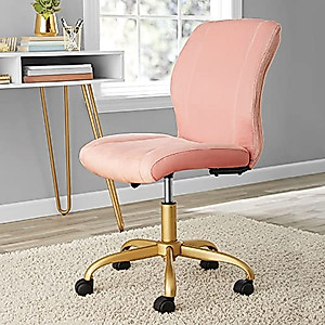 ZHAOLEI Adjustable Swivel Task Chair Plush Velvet Office Chair