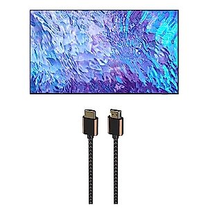 SAMSUNG QN50Q80CAFXZA 50 Inch 4K QLED Direct Full Array with Dolby Smart TV with a 3S-4KHD2-2.5M III Series 4K HDMI 2.5m Cable (2023)