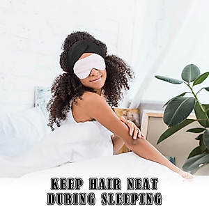 Haysandy Hair Wrap, 4 Pieces Mesh Hair Wrap for Black Women - Face Wash Makeup Hair Accessories Headbands (Black, Blue, 1 Count Pack of 1)