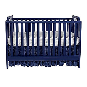 Suite Bebe Celeste 3 in 1 Convertible Island Crib Wood and Acrylic, Navy Blue