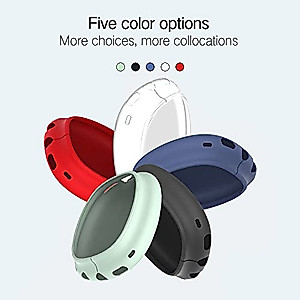 PERFECTSIGHT Earpads Cushions Protectors Cover Case, Soft Silicone Ear Pads Cup Compatible with AirPods Max Headphones, Anti-Scratch, Dust-Proof, Anti-Skid (White)