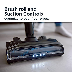 Eureka Lightweight Cordless Vacuum Cleaner, High Efficiency Powerful Motor LED Headlights, Convenient Stick and Handheld Vac, Black