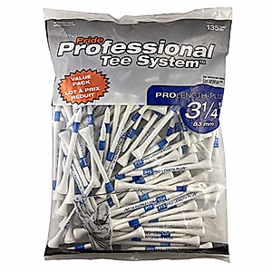 Pride Golf Tee Tees 135 Count, White, 135 Count US
