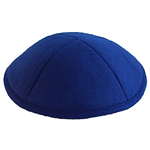 A1 Skullcap Linen Fabric Kippot Single or Bulk Kippah Optional Custom Imprinting Inside for Your Speacial Event … Blue