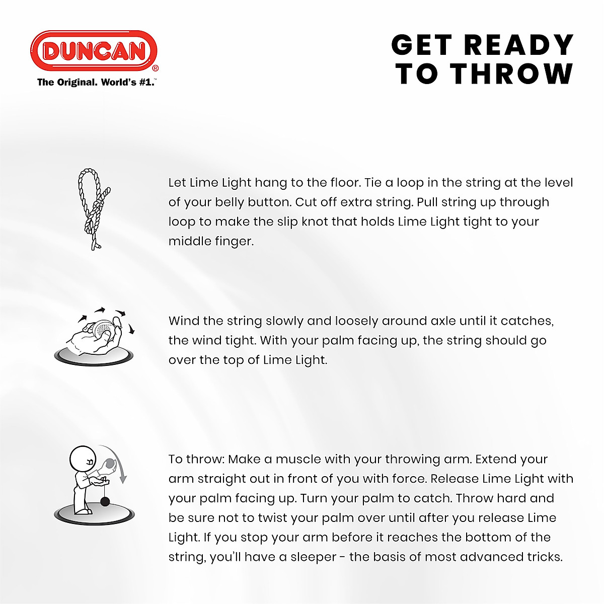 Duncan Toys Limelight LED Light-Up Yo-Yo, Beginner Level with LED Lights, Clear and Blue