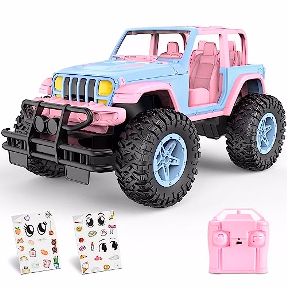 NQD Remote Control Car for Kids 1:16 Scale 80 Min Play 2.4Ghz Off Road RC Trucks with Storage Case Toy Car Gift for Girls 3 4 5 6 Year Old
