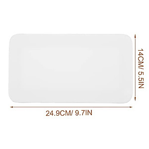 GANAZONO Jewelry Tray Rectangular Serving Platters Salad Plates Sushi Appetizer Plates Porcelain Dessert Plates Fruit Snack Serving Trays Cake Display Dish for Kitchen Restaurant Coffee Table Tray