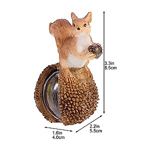KESYOO 1pc Resin Squirrel Ornament Resin Squirrel Statue Squirrel Figurine Automotivearts & Crafts Dining Room Table Decor Garden Animal Statue Outdoor Lawn Indoor Ornament Dining Table