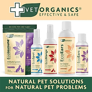 EcoEars Dog Ear Cleaner. Natural Multi-Action Formula. for Bad Discharge & Smell. Naturally Removes Foreign Matter and Cleanses The Most Difficult Ears. 100% Guaranteed