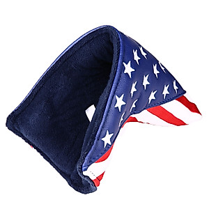 USA Stars and Stripes Golf Putter Head Cover Blade Putter Covers for Scotty Cameron Taylormade Odyssey Golf Builder