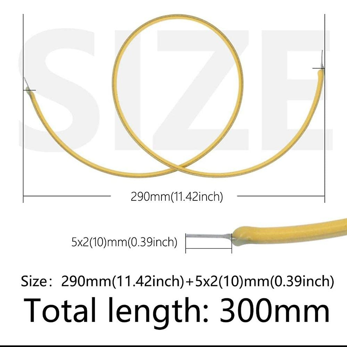 DC3V 130/300mm Flexible Filament LED Filament Edison Bulb LED Bead Diodes Light Accessories,Warm Light,2200K(300mm,red)