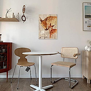 Rustic Farmhouse Elk Canvas Wall Art - Home Decor