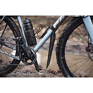 Ass Savers Speed Mullet Clip On Front Mudguard/Fender, Regular for 23-47mm Tires, Cable Routing, Single 2-in-1 Velcro Strap, Easy Mounting Within Seconds