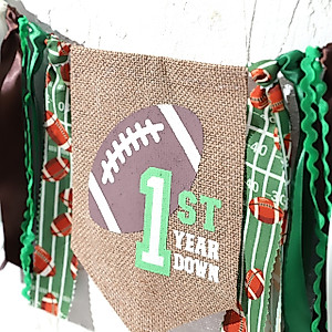 Football 1st High Chair Banner,Football 1st/first Birthday Party Decorations,first Year Down Themed Football 1st Birthday Party Decorations,photo Prop Football Party Decor
